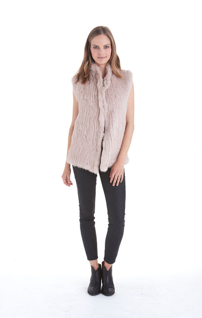 Love Token Eliza Genuine Real Rabbit Fur Vest - LT10-65 – Treasure Lingerie